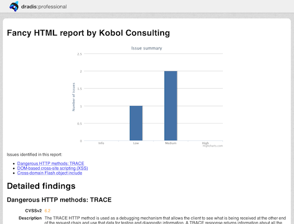 Creating Html Reports Support Dradis Professional